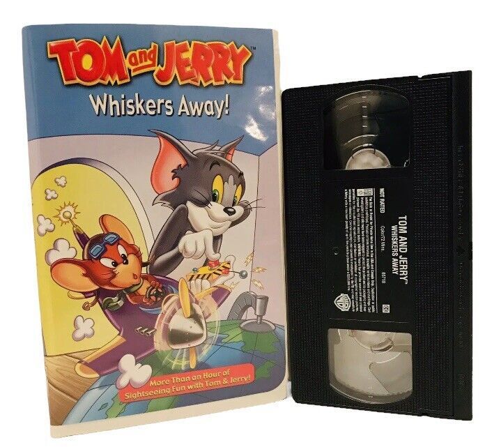 Tom And Jerry Whiskers Away Vhs Clamshell 10 Episodes 72 Min