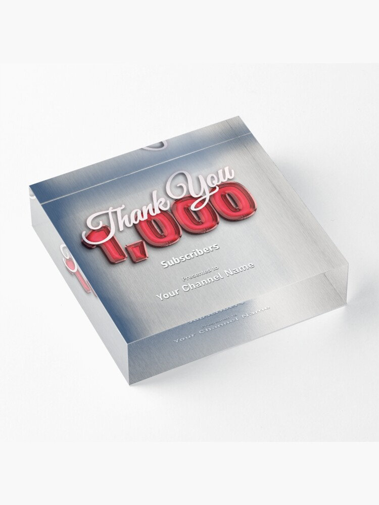 Youtube Subscriber Award Plaque with the Creator play button follower ...