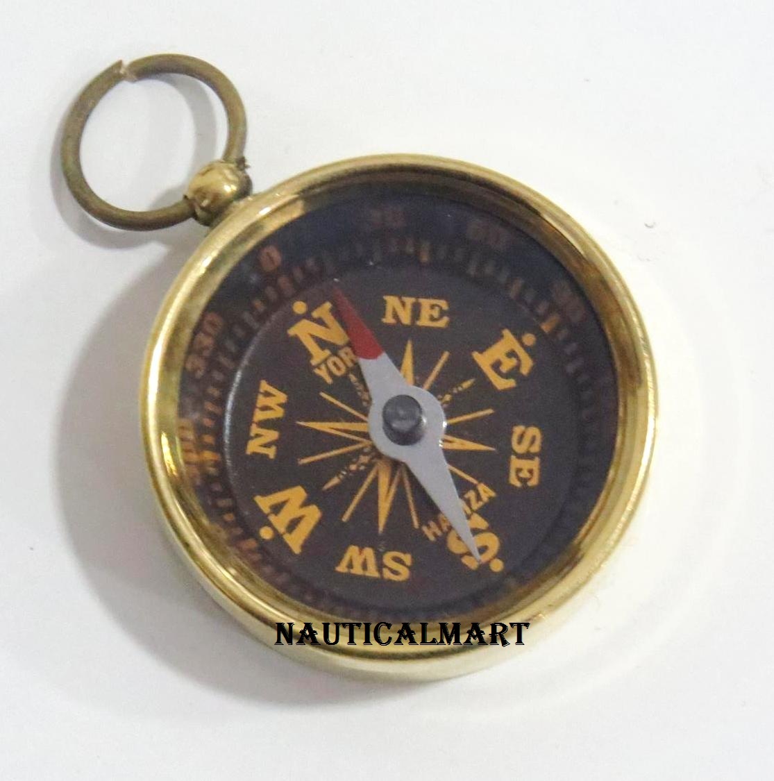 NauticalMart Brass Compass Mini Pocket Marine Compass Nautical Best ...