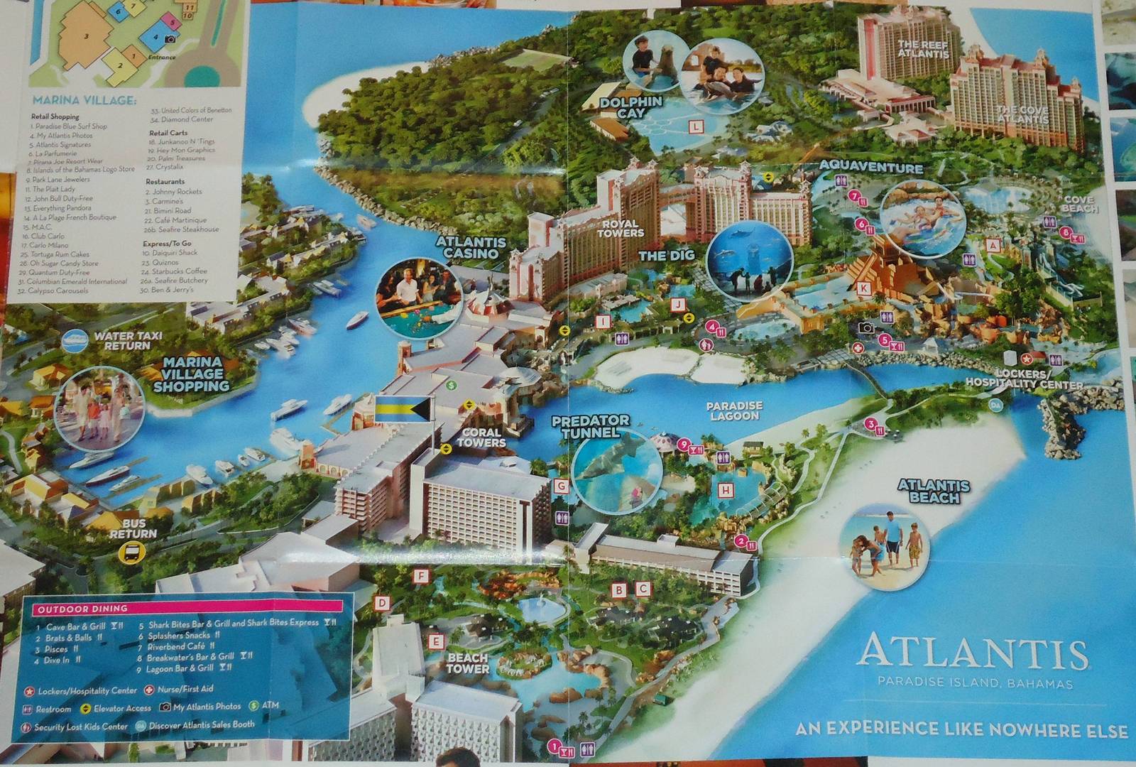Atlantis Resort Map