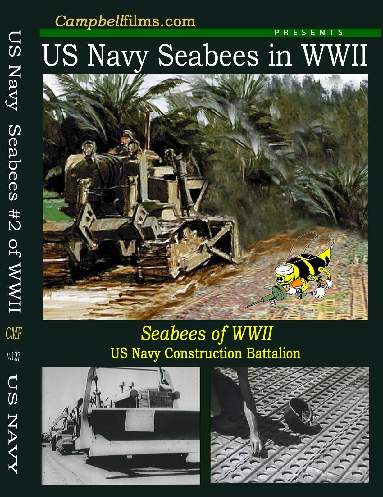 Seabees of WWII Films Sicily Italy Normandy harbors Iwo Jima Pacific ...
