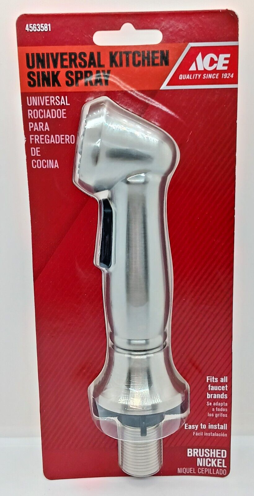 Ace Universal Faucet Pull-Out Spray Brushed Nickel #4563581 - Bathtub ...