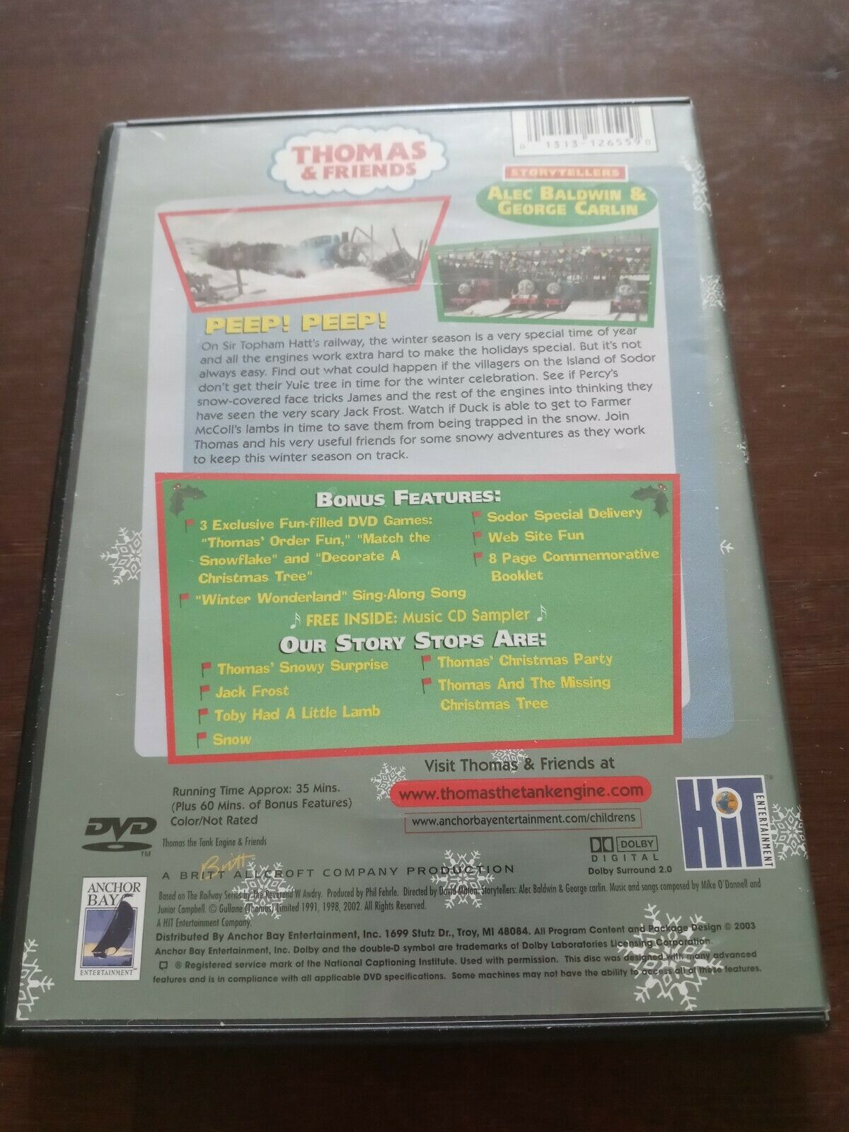 Thomas & Friends - Thomas' Snowy Surprise DVD W/ CD Sampler - DVDs ...