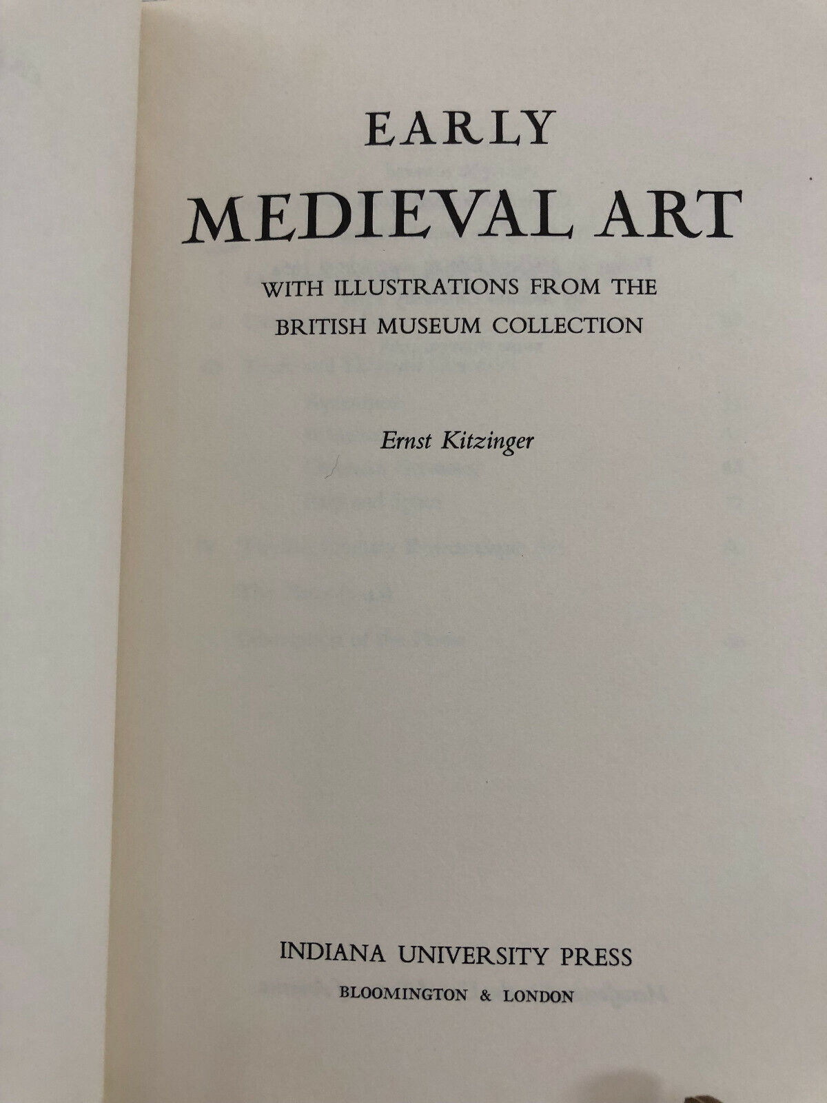 Early Medieval Art by Ernst Kitzinger (1964, TrPB) - Books