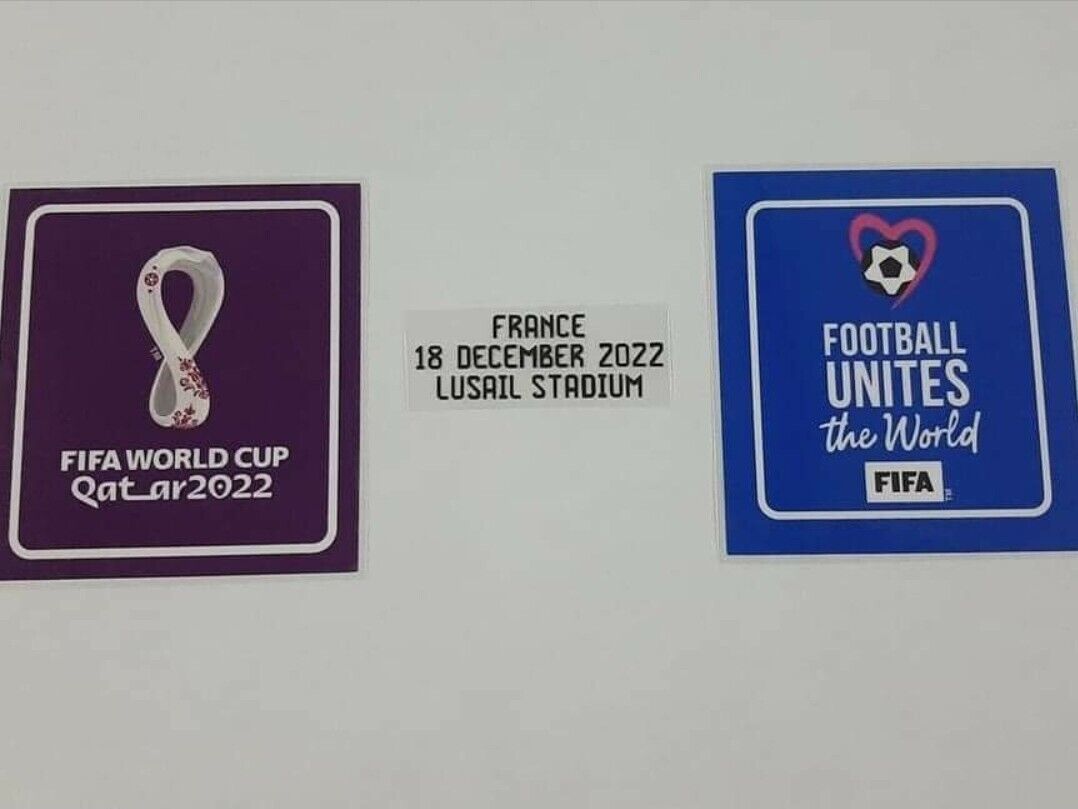 Messi Argentina 2022 FIFA World Cup Final Soccer Jersey Match Detail ...