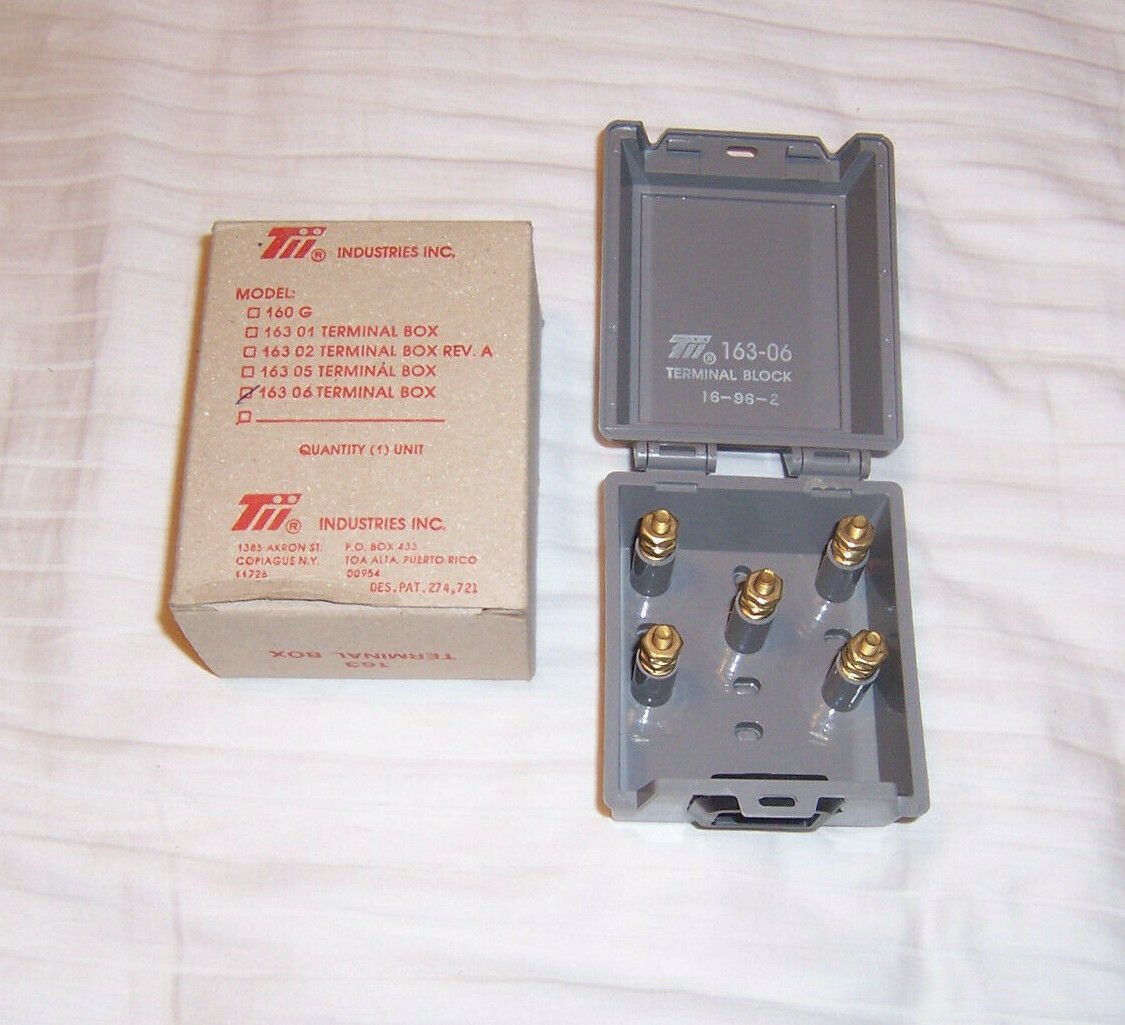 Tii Network Technologies model 163-06 Terminal Box, Terminal Block, NOS ...