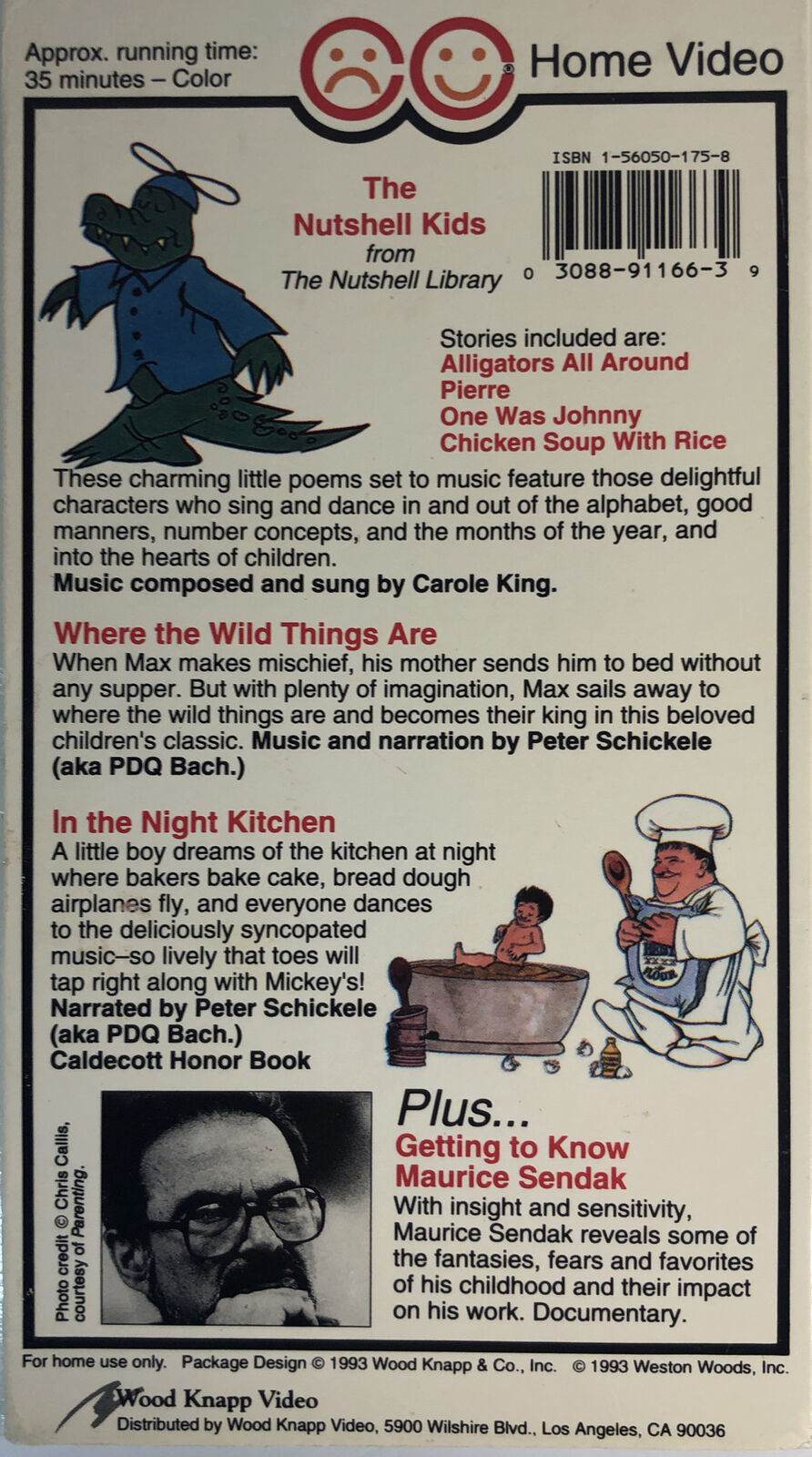 VHS The Maurice Sendak Library(VHS 1993)TESTED-RARE VINTAGE COLLECTIBLE ...