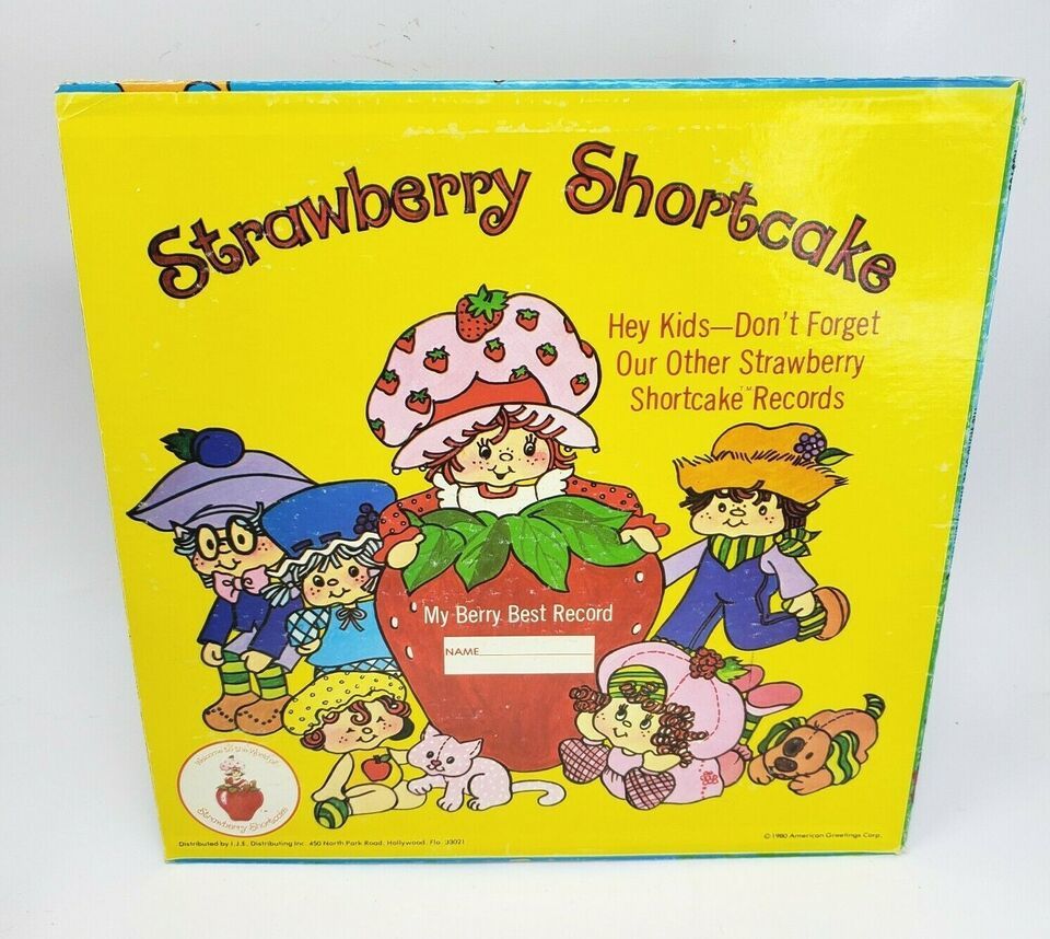 VINTAGE KIDS STUFF THE WORLD OF STRAWBERRY SHORTCAKE TV MUSIC RECORD ...