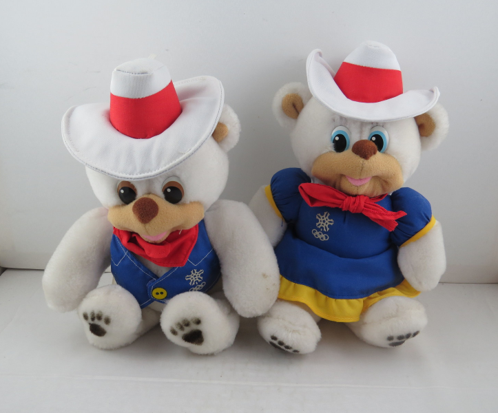 1988 Olympic Mascot Bears --Hidy and Howdy -- Calgary Winter Olympics ...