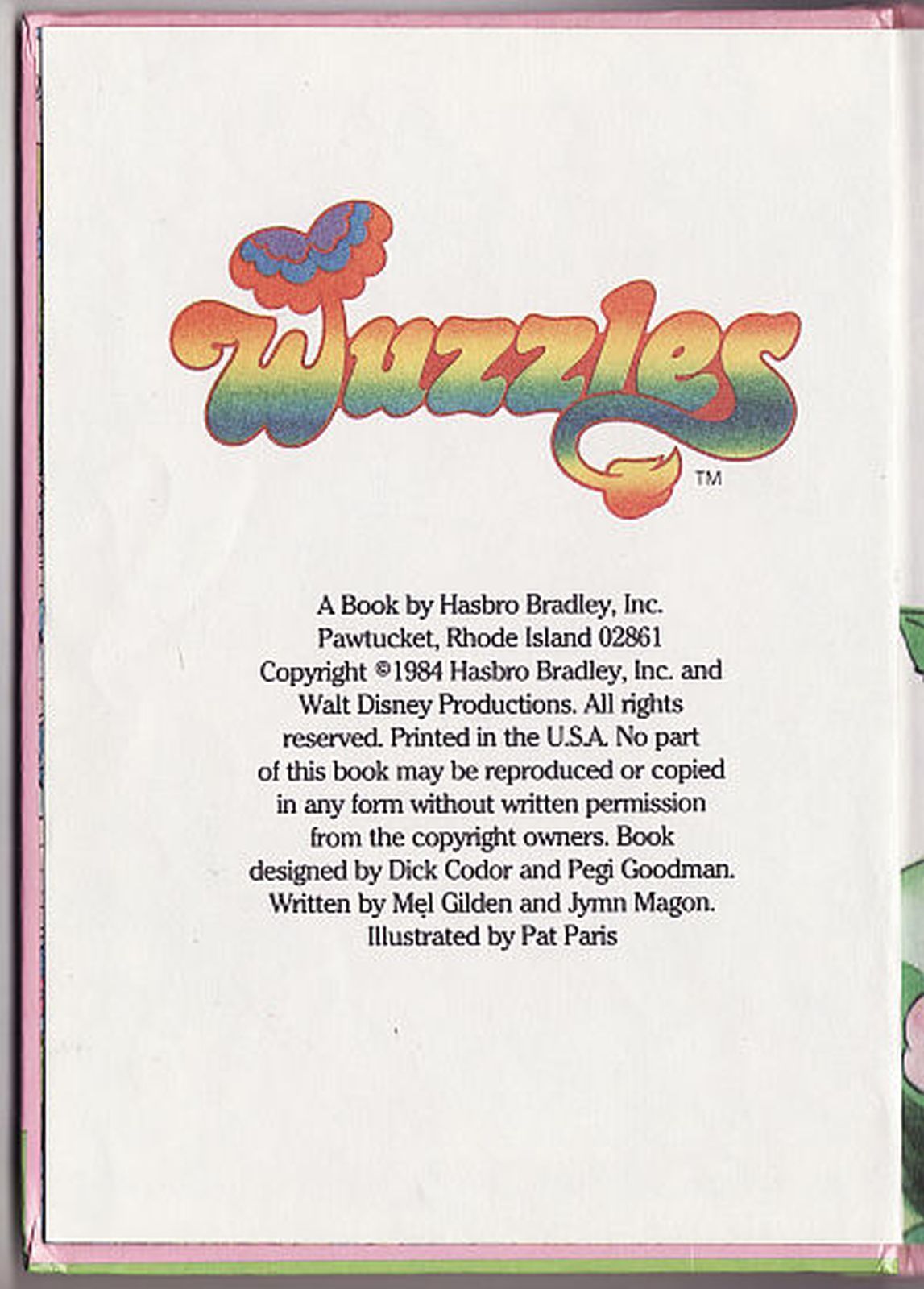 Vintage 1984 Hasbro Wuzzles Collector #1 Butterbear Plants A Surprise ...