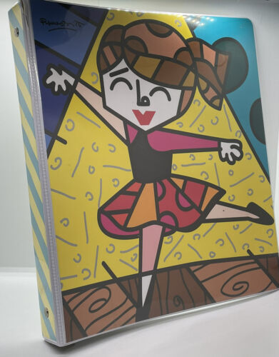 Romero Britto Dancing Girl Ballerina 3-Ring Binder # 10509 - Notebooks ...