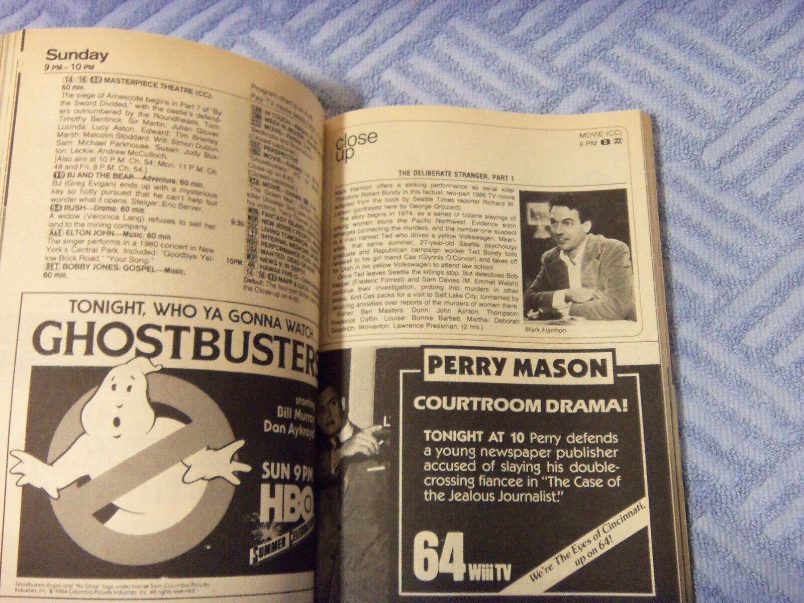 VINTAGE TV GUIDE MAGAZINE MAY 3-9 1986 PATRICK SWAYZE COVER - Magazines