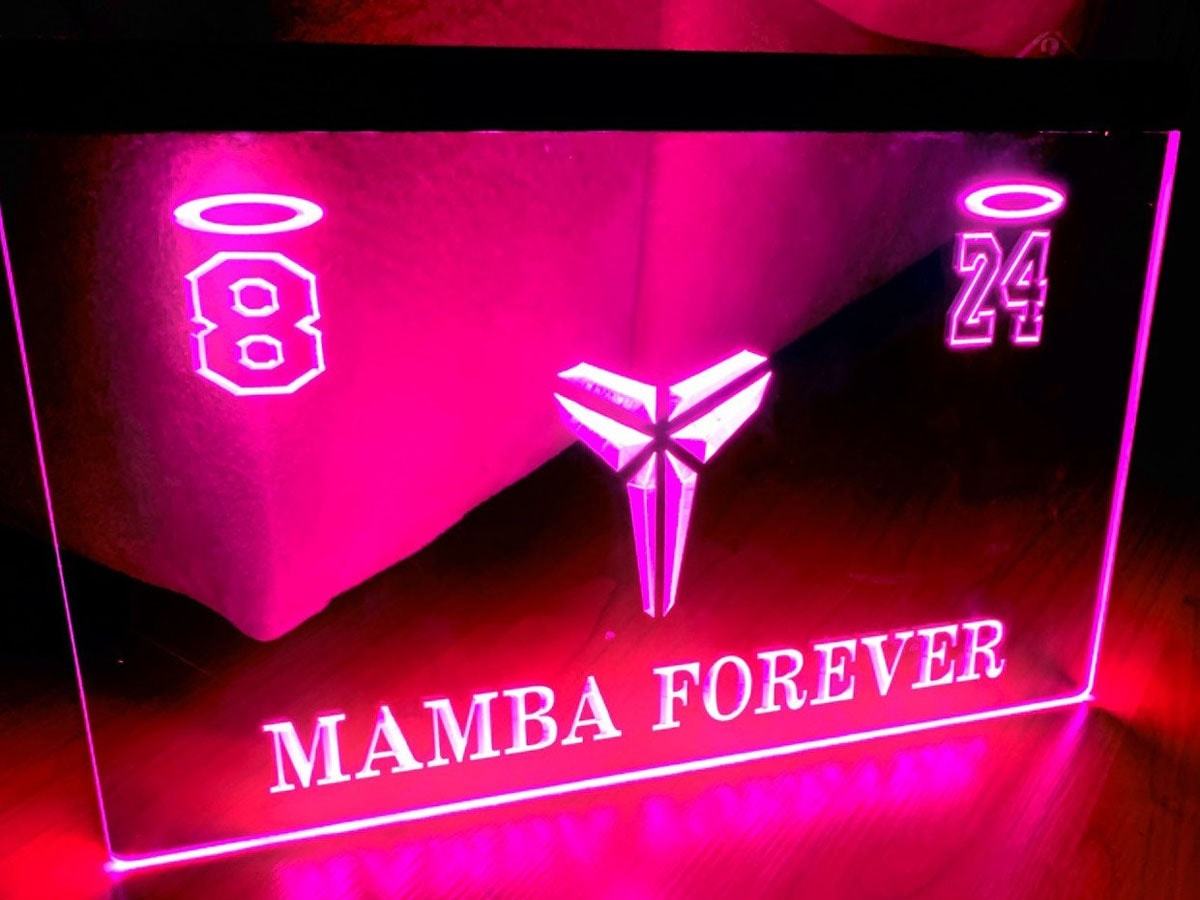 Mamba Forever LED Neon Sign Hang Signs Wall Home Decor, Room, Craft ...