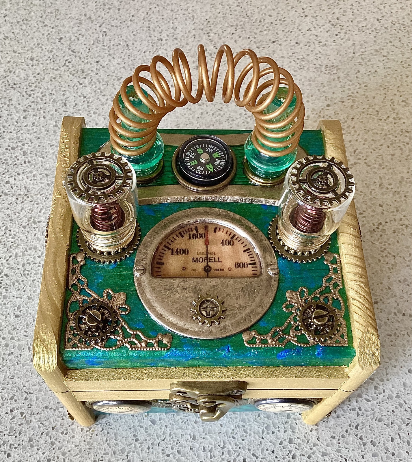 Deep Sea Style Steampunk Techno-Cube Trinket Box - Boxes, Jars & Tins