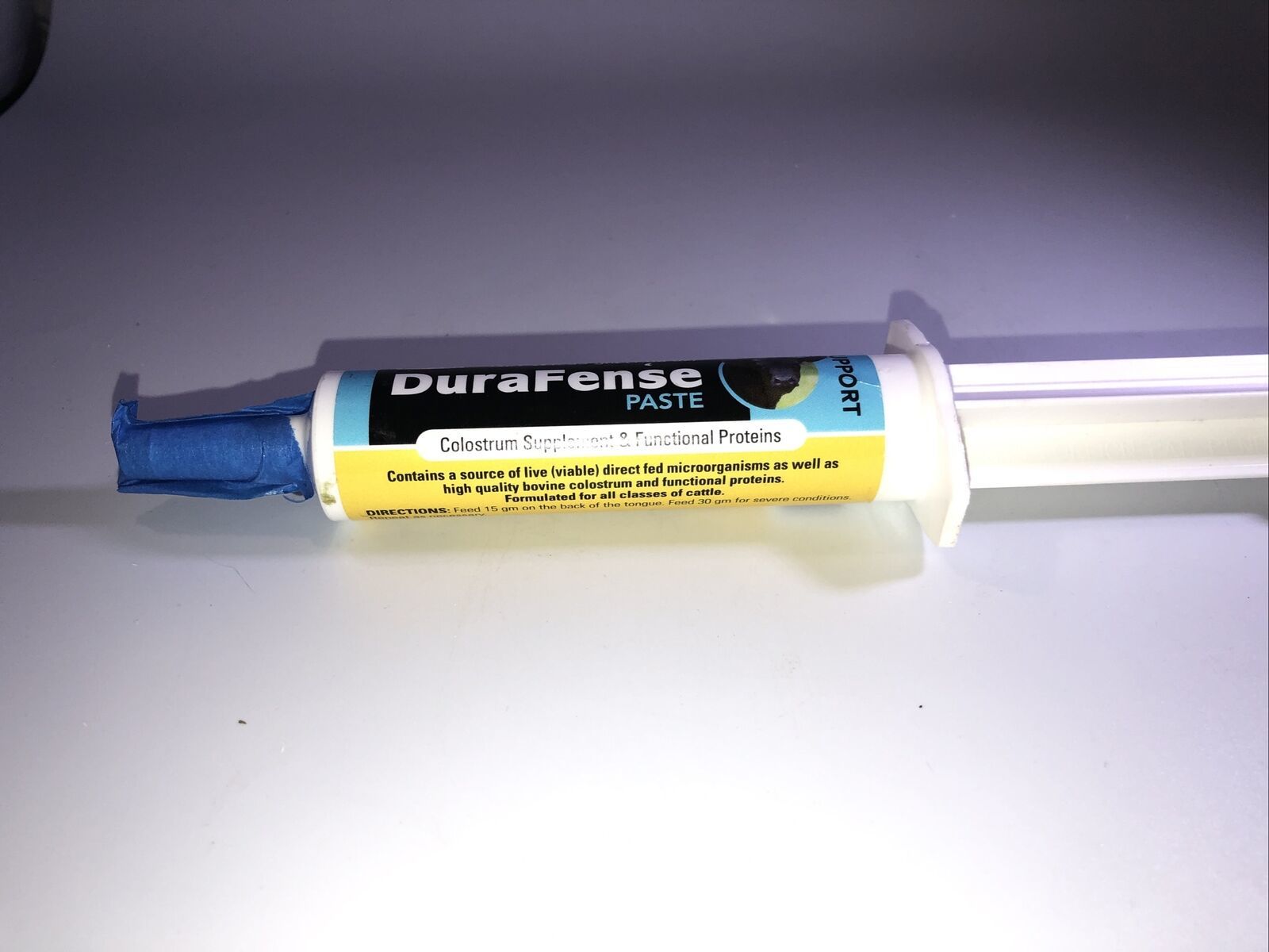 Durvet #001-0510 DuraFense Paste 30 Gram Multi Dose Syringe Livestock ...