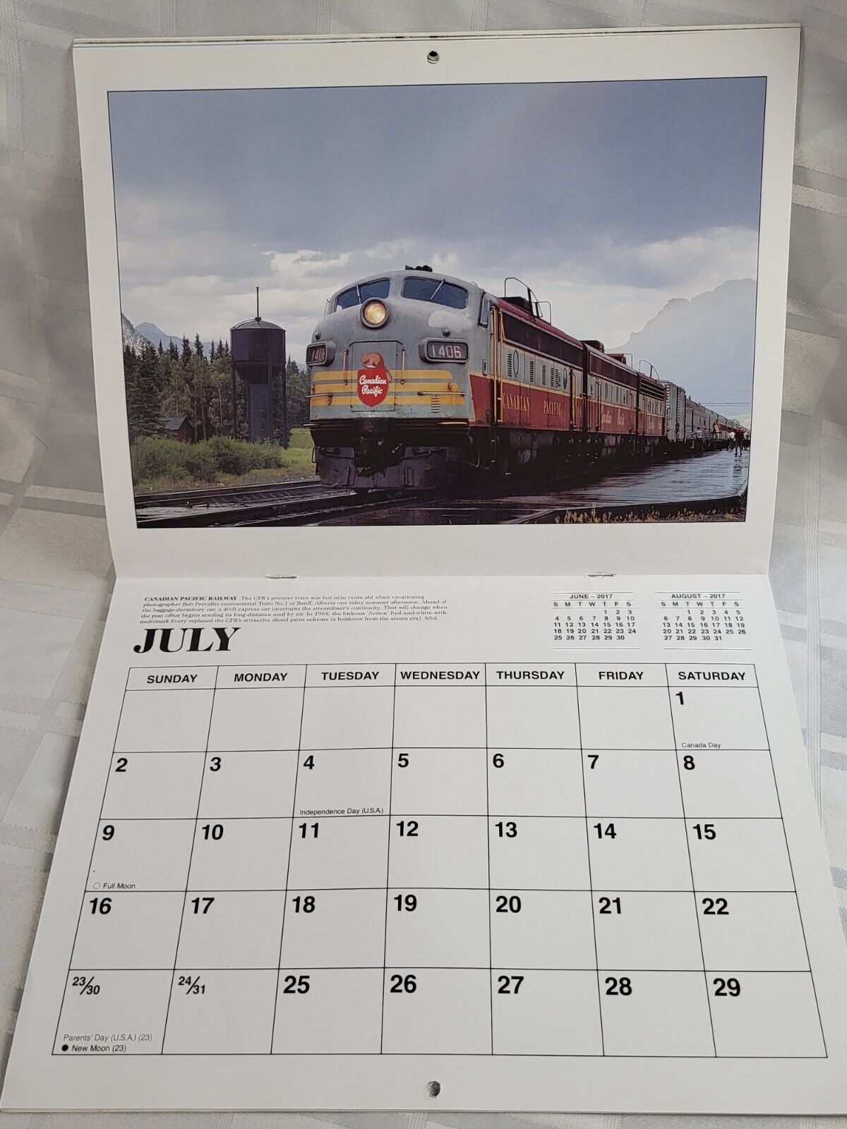 2012 CANADIAN TRAINS THROUGH THE YEARS WALL HANGING CALENDAR RAILROAD ...