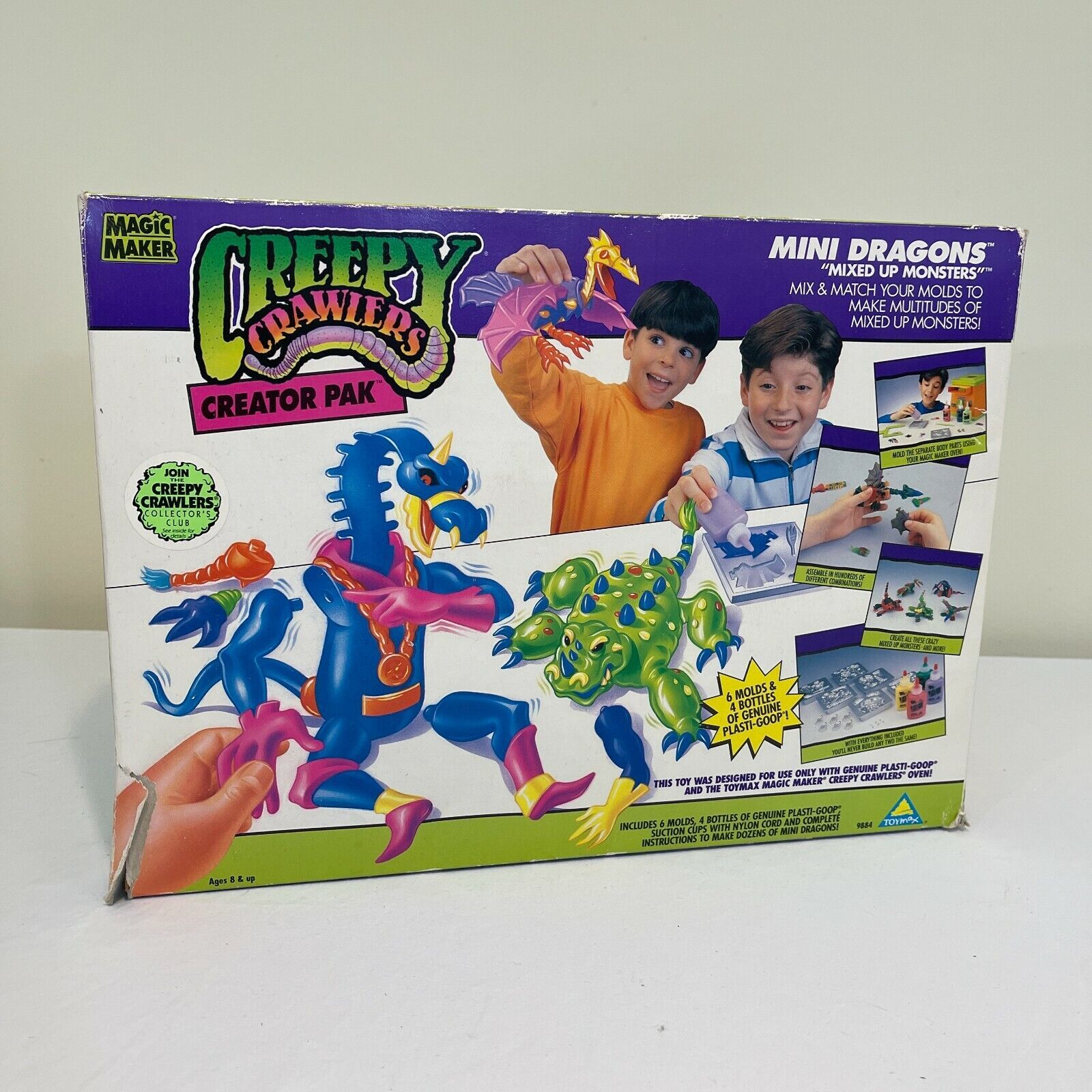 Vintage Mattel Creepy Crawlers Mini Dragons Magic Maker Mixed Up ...