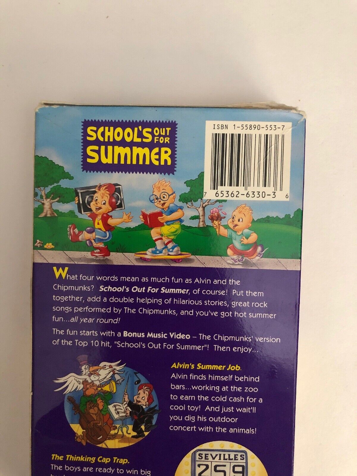 Disney-Alvin and the Chipmunks: Schools out for Summer VHS TESTED-RARE ...