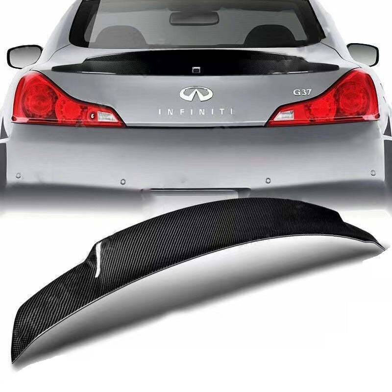 BRAND NEW 2008-2015 INFINITI G37 2DR COUPE HIGH KICK Real Carbon Fiber ...