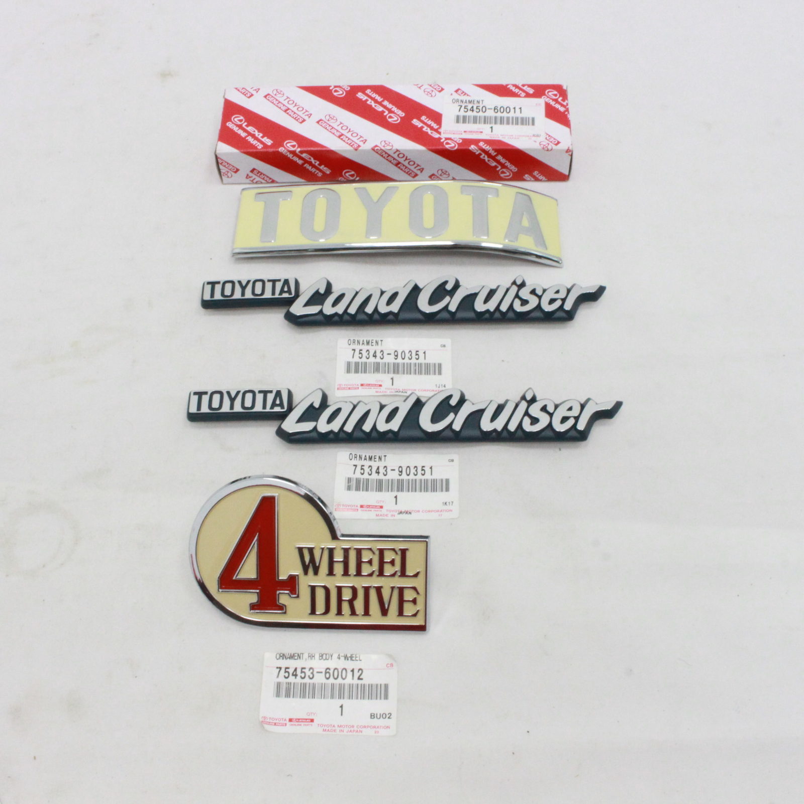 Toyota Land Cruiser FJ40 BJ40 40 Series Emblem Decal Plate Logo Symbol ...