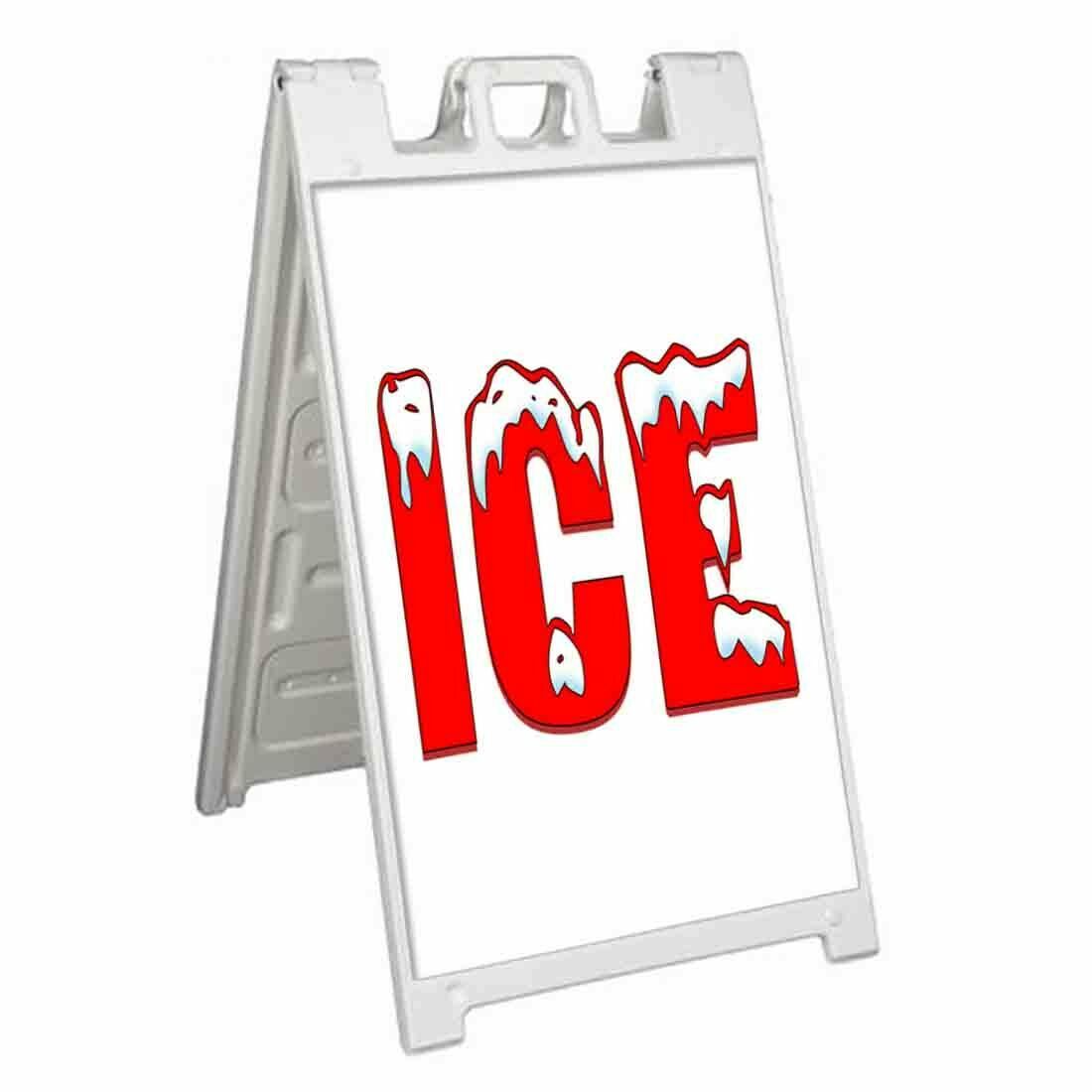 ICE Signicade 24x36 AFrame Plastic Sidewalk Sign CARNIVAL FAIR FOOD ...