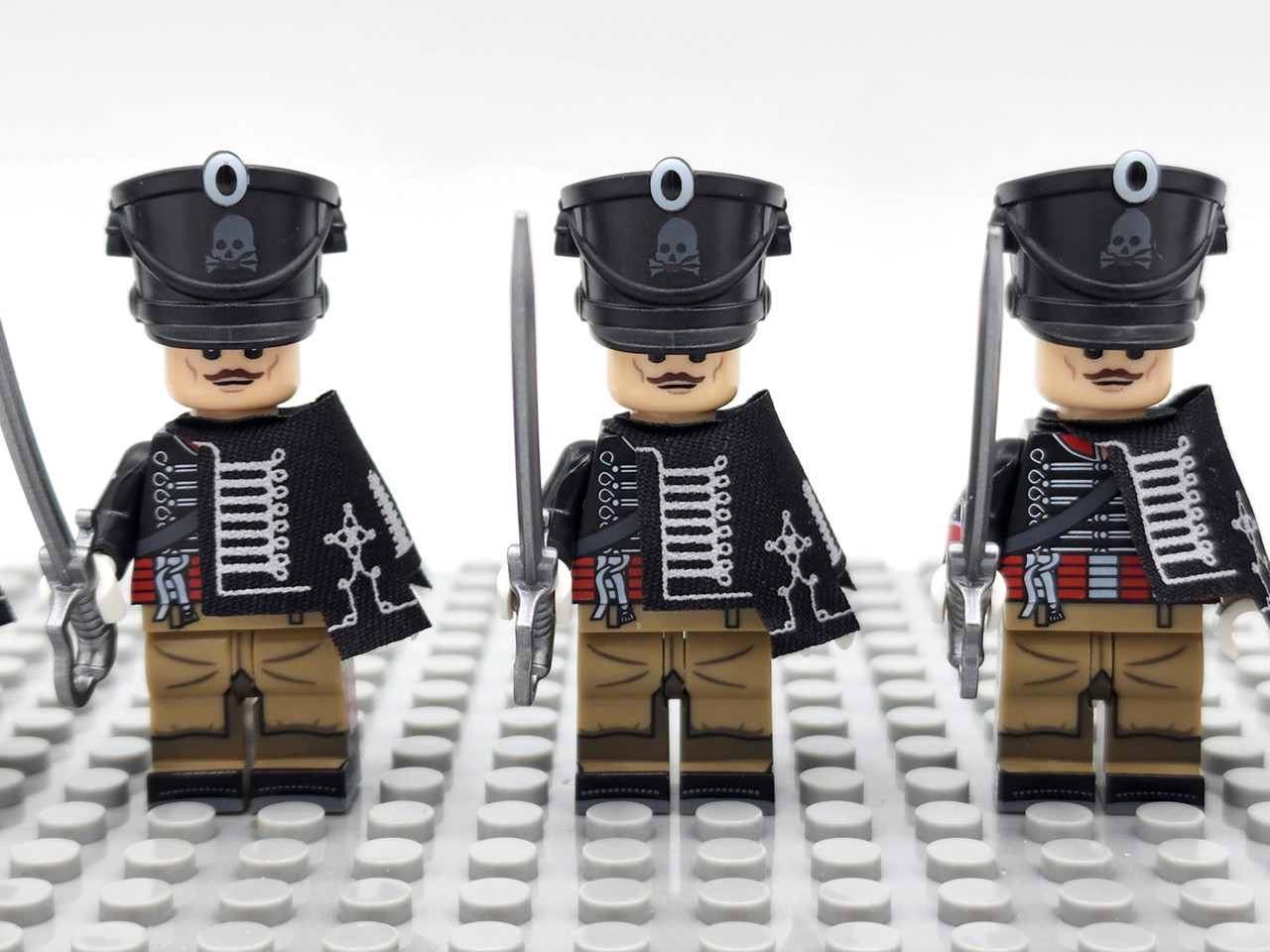 5pcs Napoleonic Wars Prussian Totenkopf Hussar Regiment Minifigures Set ...