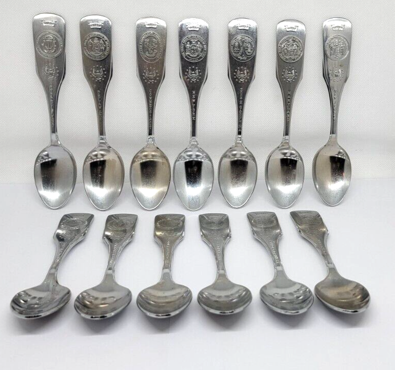 International Silver Original 13 Colonies Bicentennial Commemorative ...