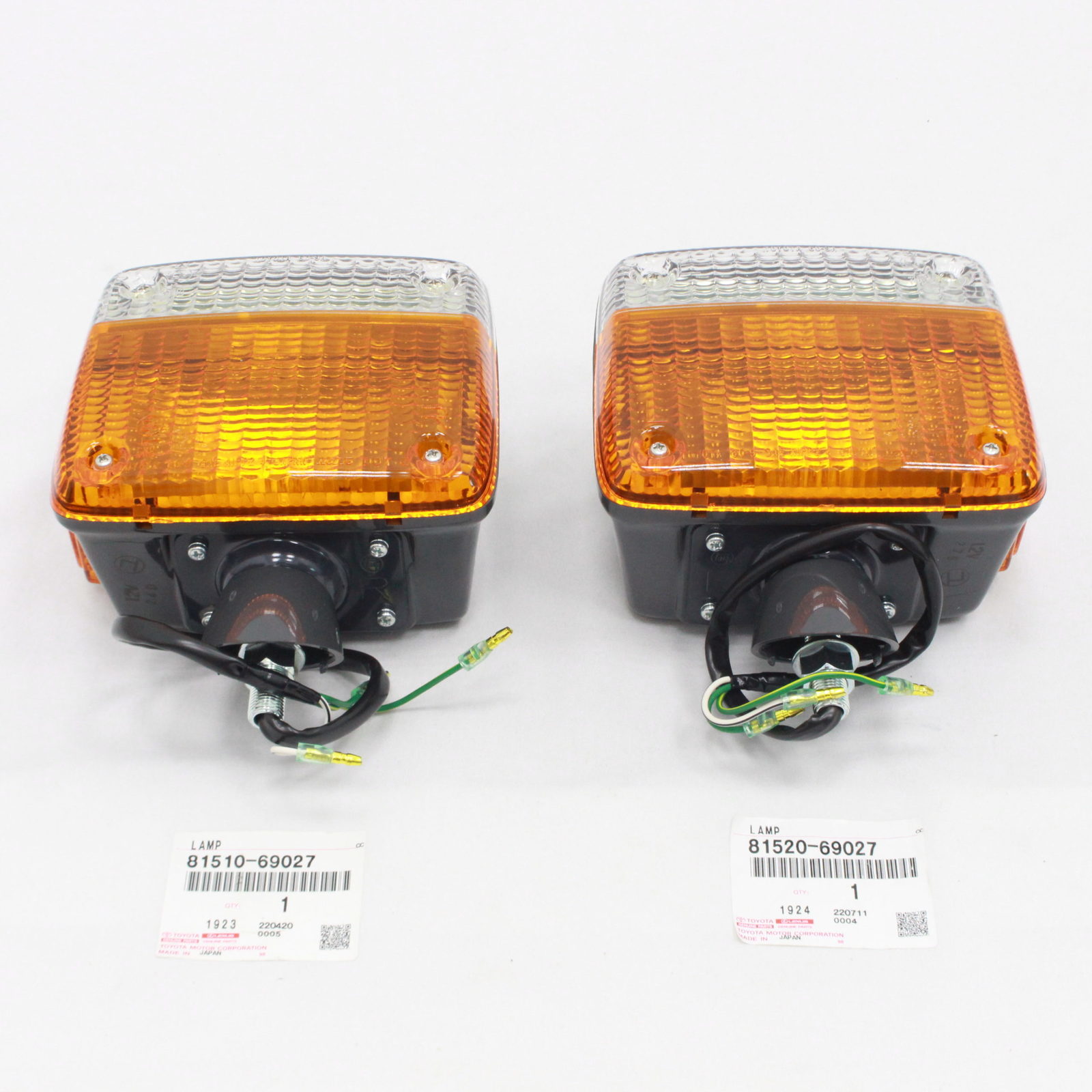 Toyota Land Cruiser FJ40 Front Turn Signal Lights Lamps Set Left Right ...