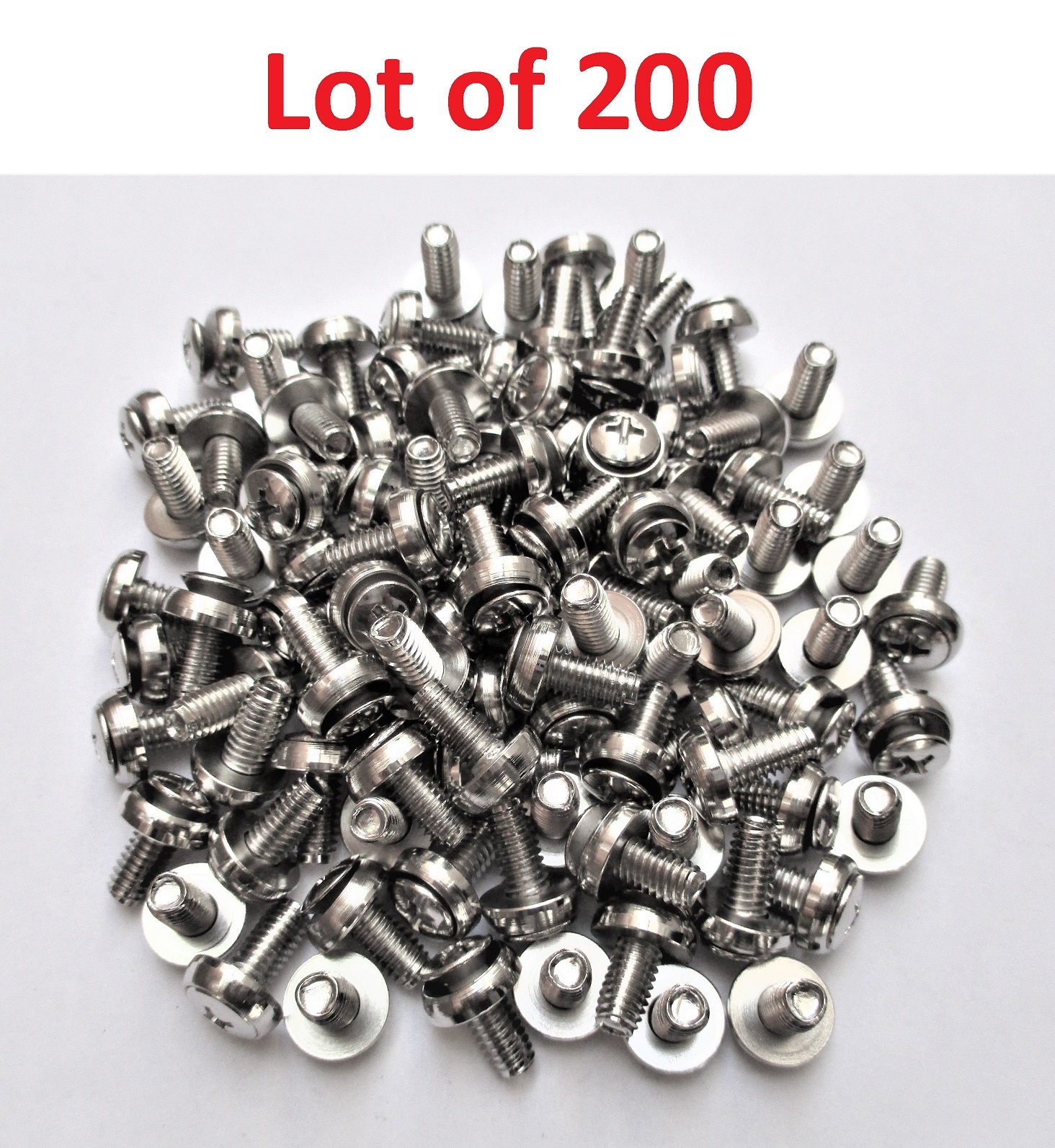 200 PCS,10mm M6 Self-Tapping Universal Rack Mount Screws for 19" Racks ...