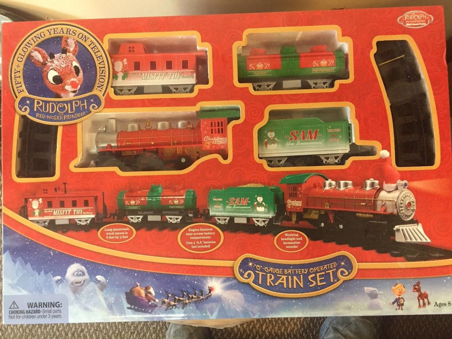 Rudolph the Red Nosed Reindeer O-Gauge Battery Operated Train Set ...