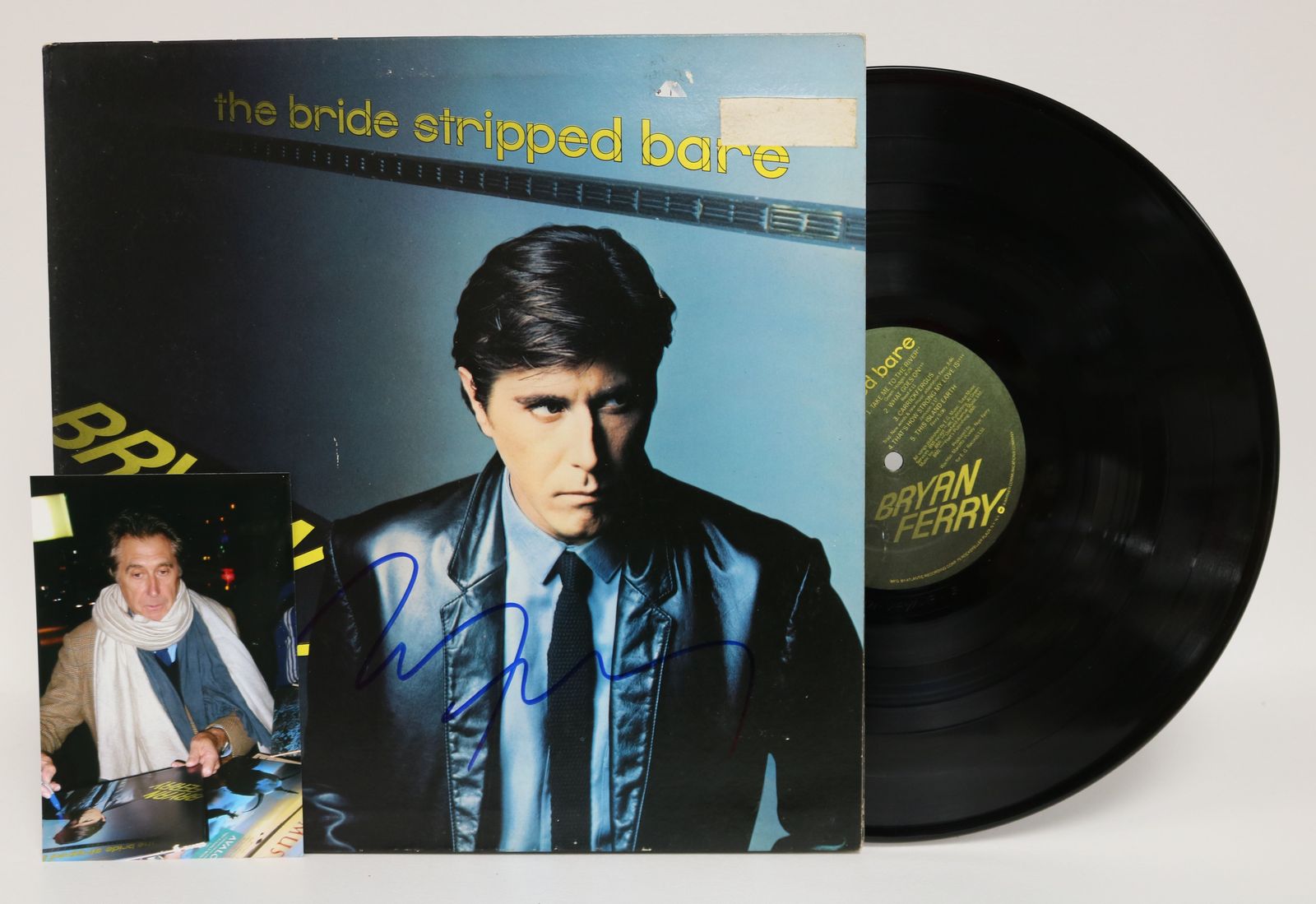Bryan Ferry Signed Autographed "The Bride Stripped Bare" Record Album ...