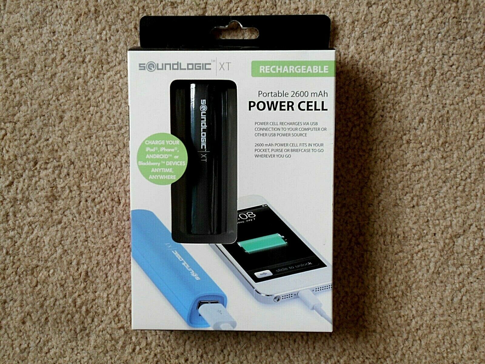 Soundlogic XT Rechargeable Portable Power Cell 2600mAH - Chargers & Cradles