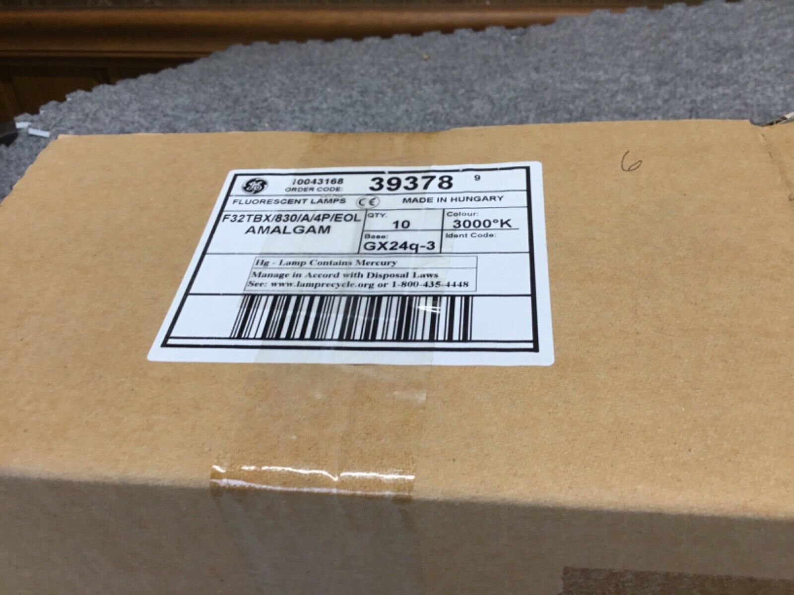 NEW GE Biax T/E 32W Compact Fluorescent Lamp F32TBX/830/A/4P/EOL -10 ...