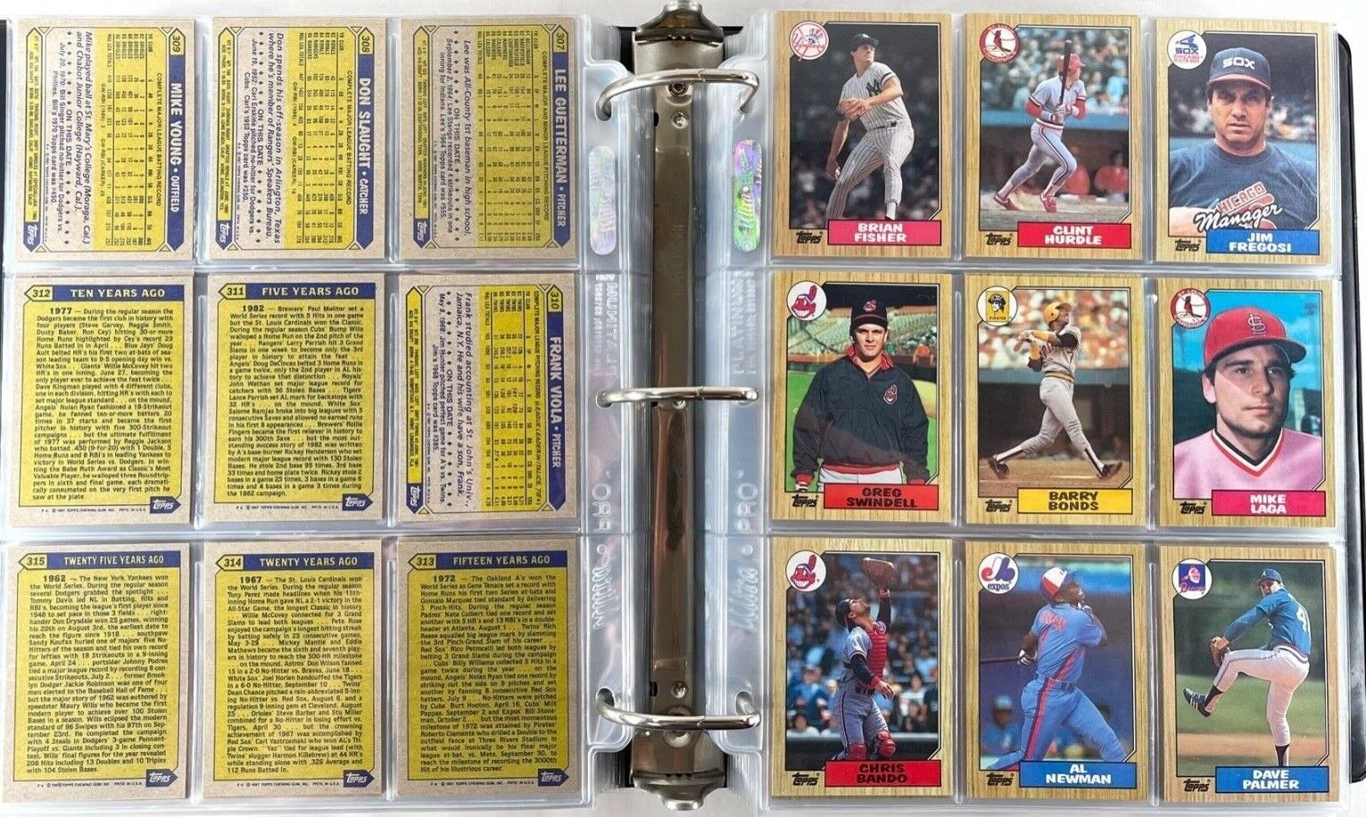 1987 Topps Complete Set – 792 Cards – Includes Barry Bonds #320 Double