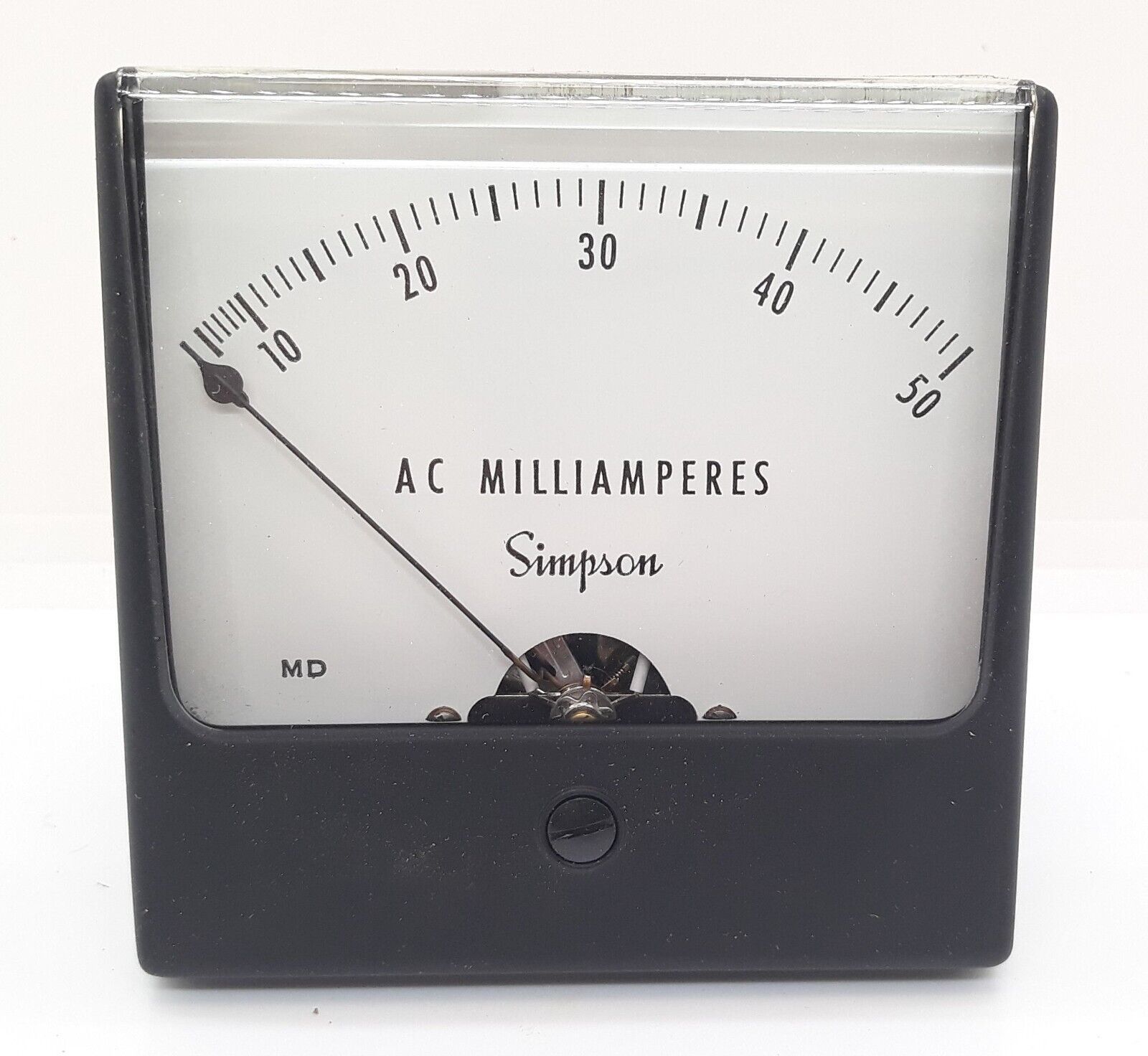 Simpson Panel Meter Model 1357 0-50 AC Milliamperes Cat# 6630 - Test ...