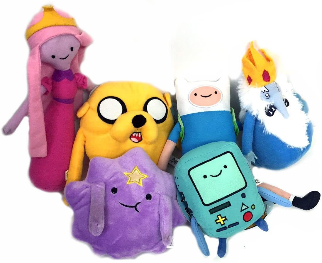 Set of 6 Toys Adventure Time Plush. 6-11 inches. New. Soft - Other