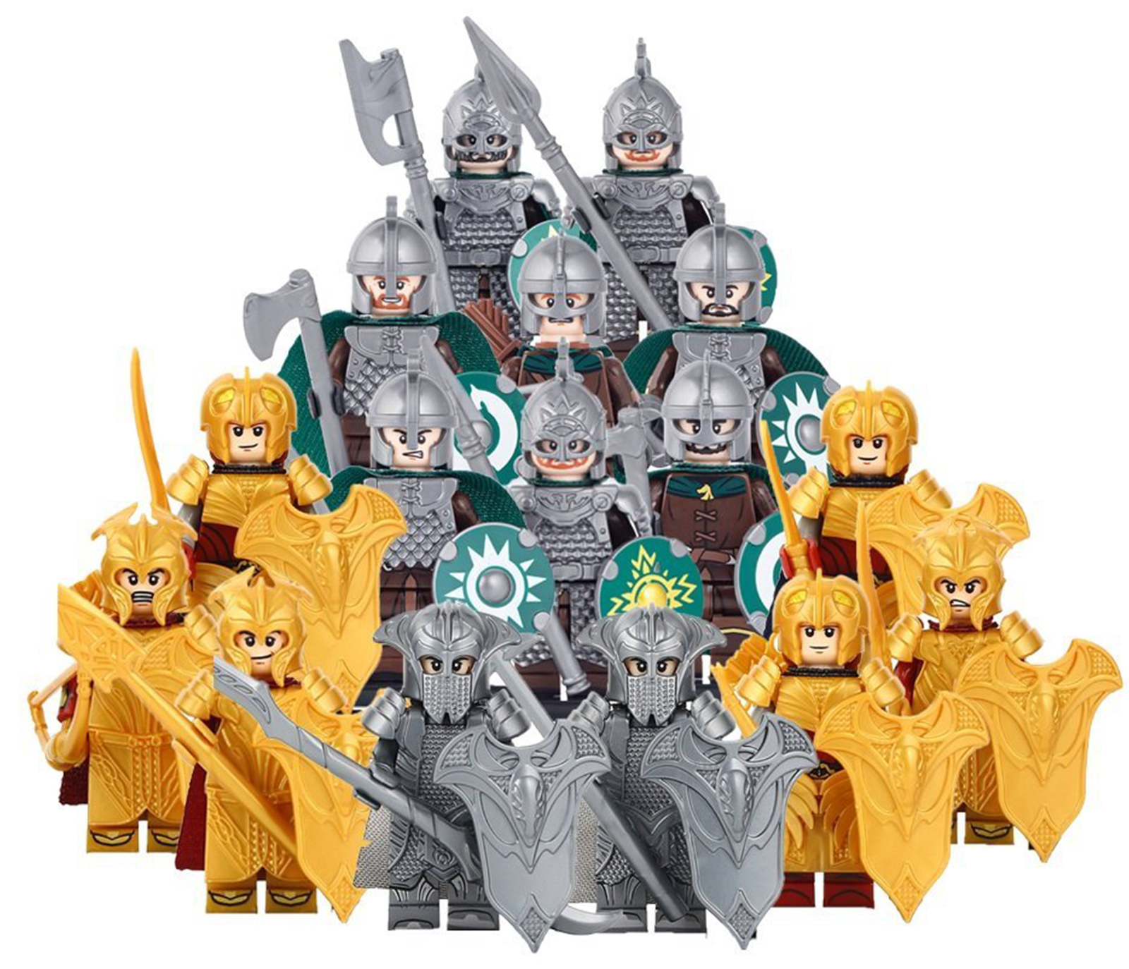 Elf Rohan Soldier Galadhrim Warriors Lord of the Rings Custom 16 ...