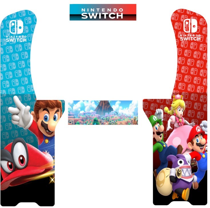 Atgames Legends Ultimate ALU Nintendo switch design decal Arcade ...