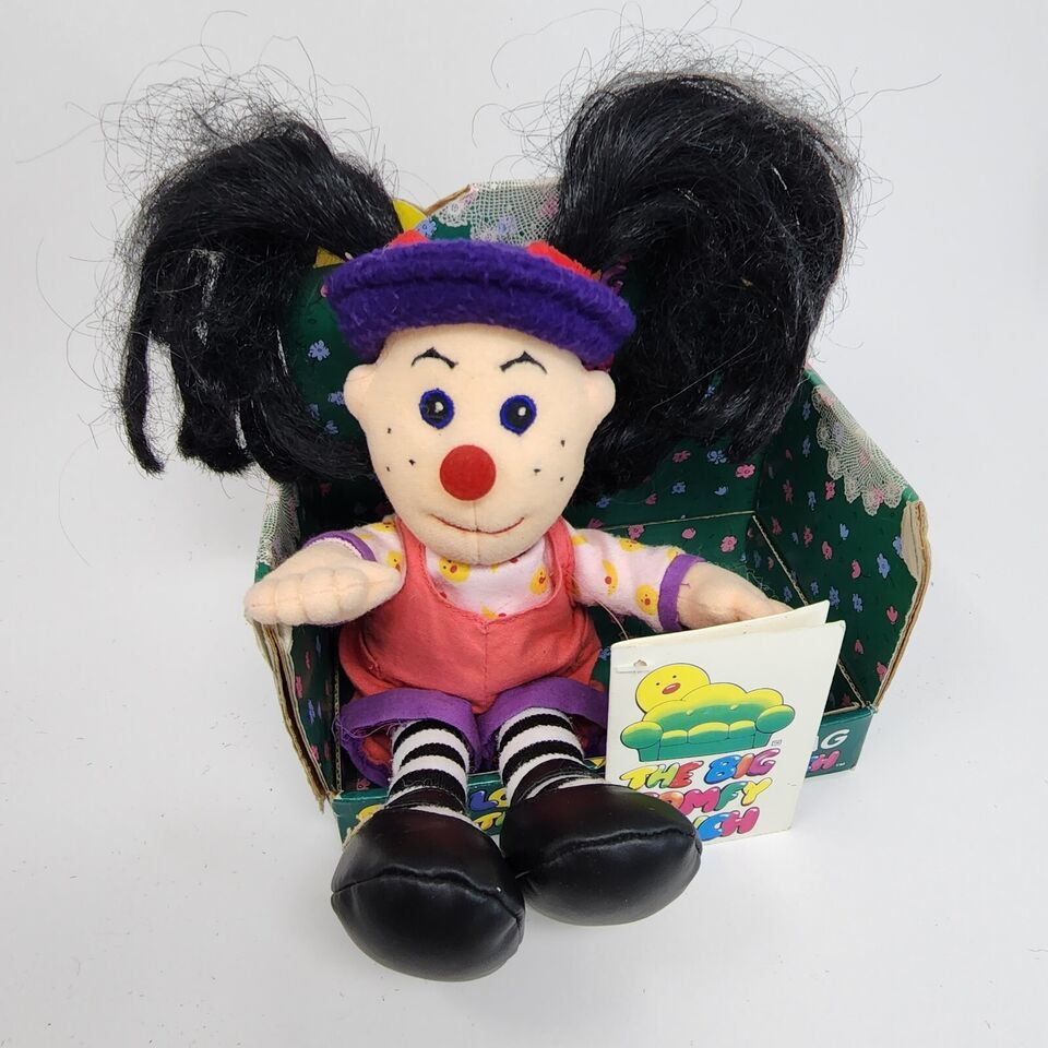 9" VINTAGE 1997 BIG COMFY COUCH LOONETTE DOLL GIRL STUFFED ANIMAL PLUSH ...