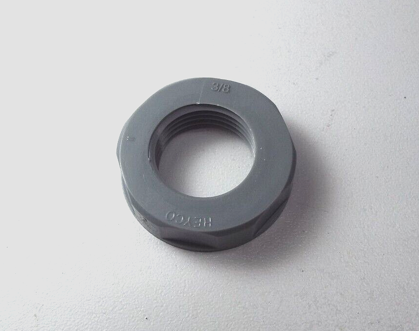 x6 HEYCO 3/8 NPT GRAY 8462 LOCKNUT FOR LIQUID TIGHT CORD GRIP CABLE ...