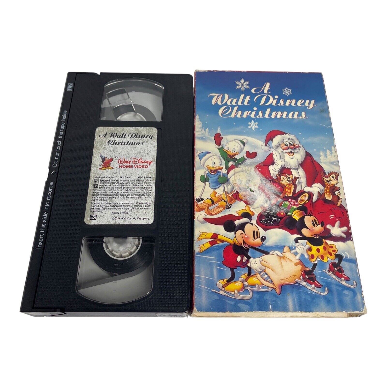 A Walt Disney Christmas (VHS) Video Tape Vintage Mickey Minnie Santa ...