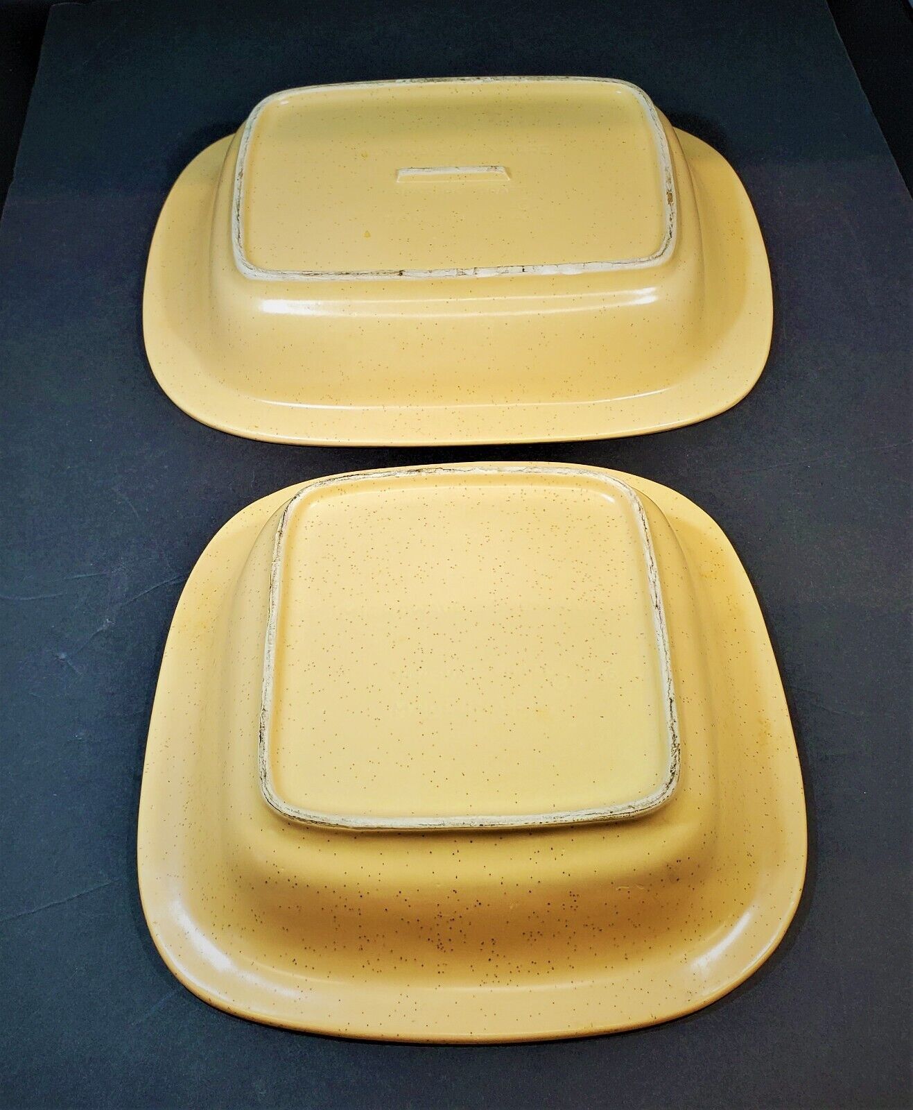 2 VINTAGE Treasure Craft Flowers Ovenware Casserole Serving Dish 10 ...