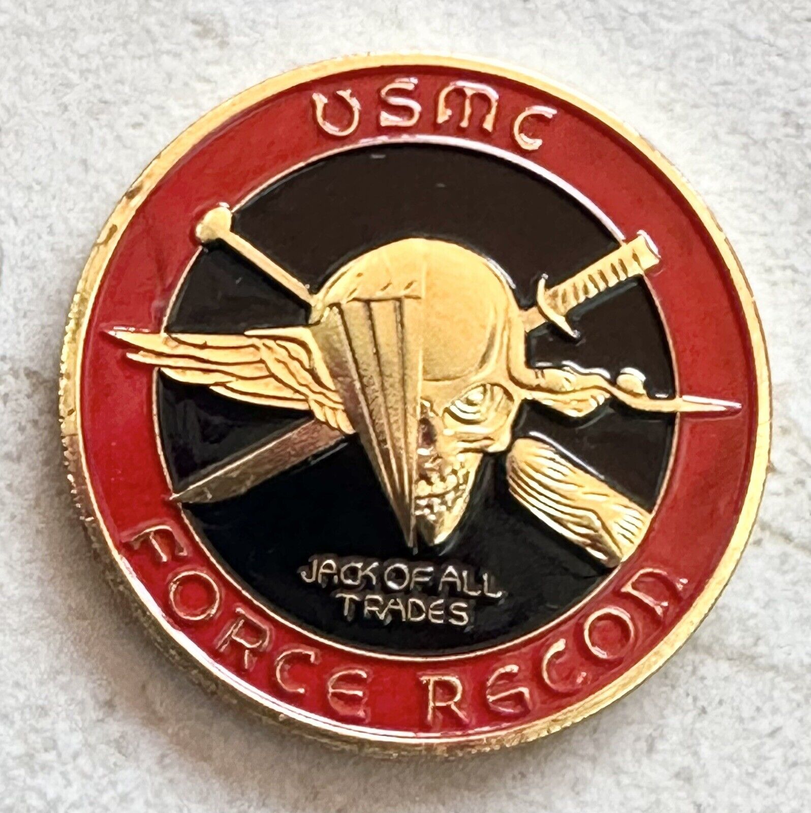 NEW USMC U.S. Marine Corps Force Recon Challenge Coin USMC - Current ...