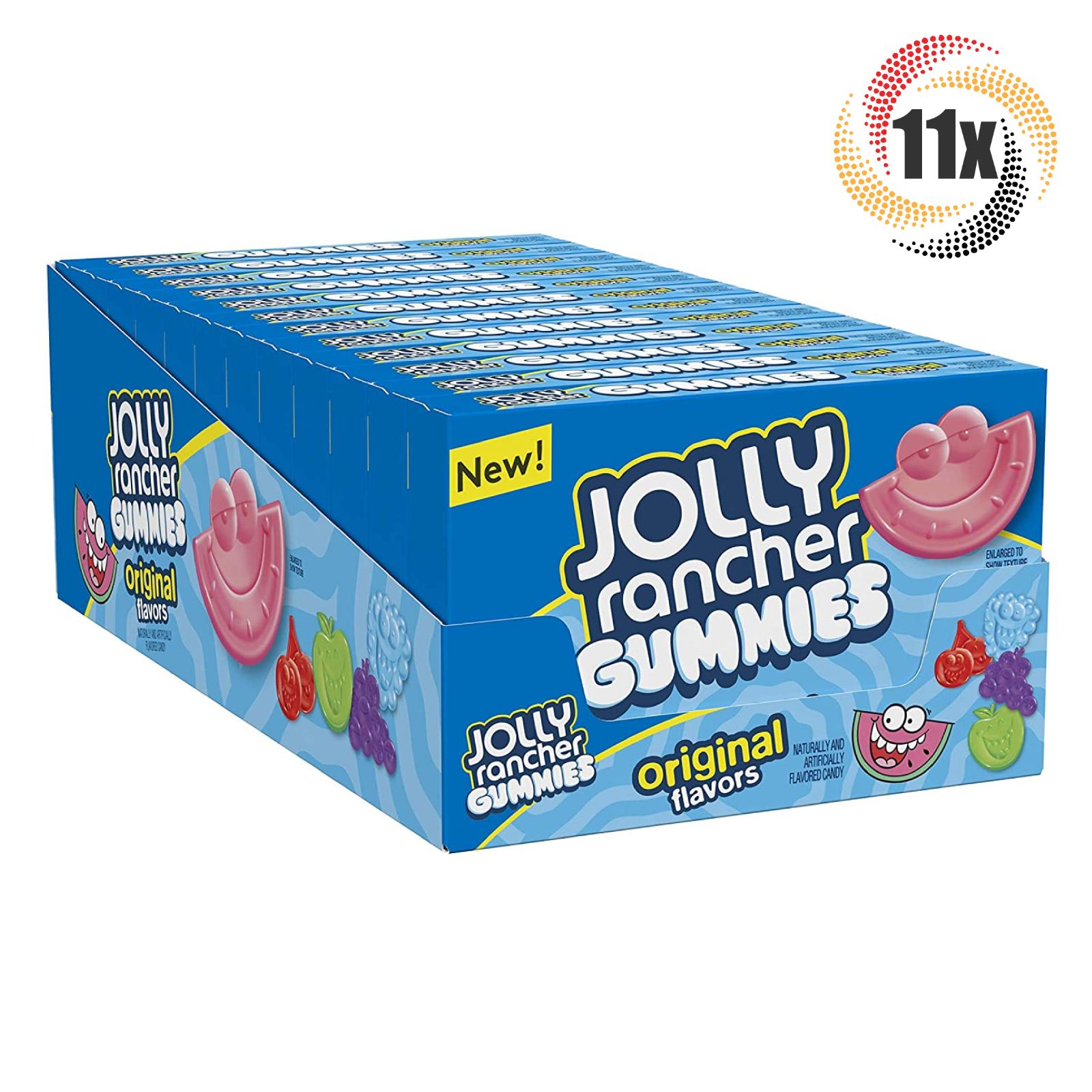 Full Box 11x Packs Jolly Rancher Gummies Original Flavors Theater Candy ...
