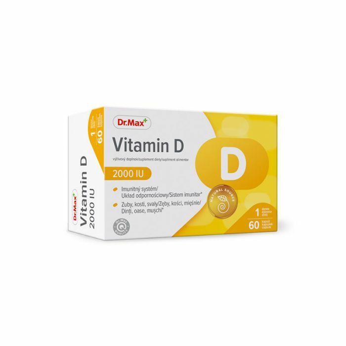Dr.Max Vitamin D3 2000 IJ, 60 capsules - Herbal Remedies & Resins