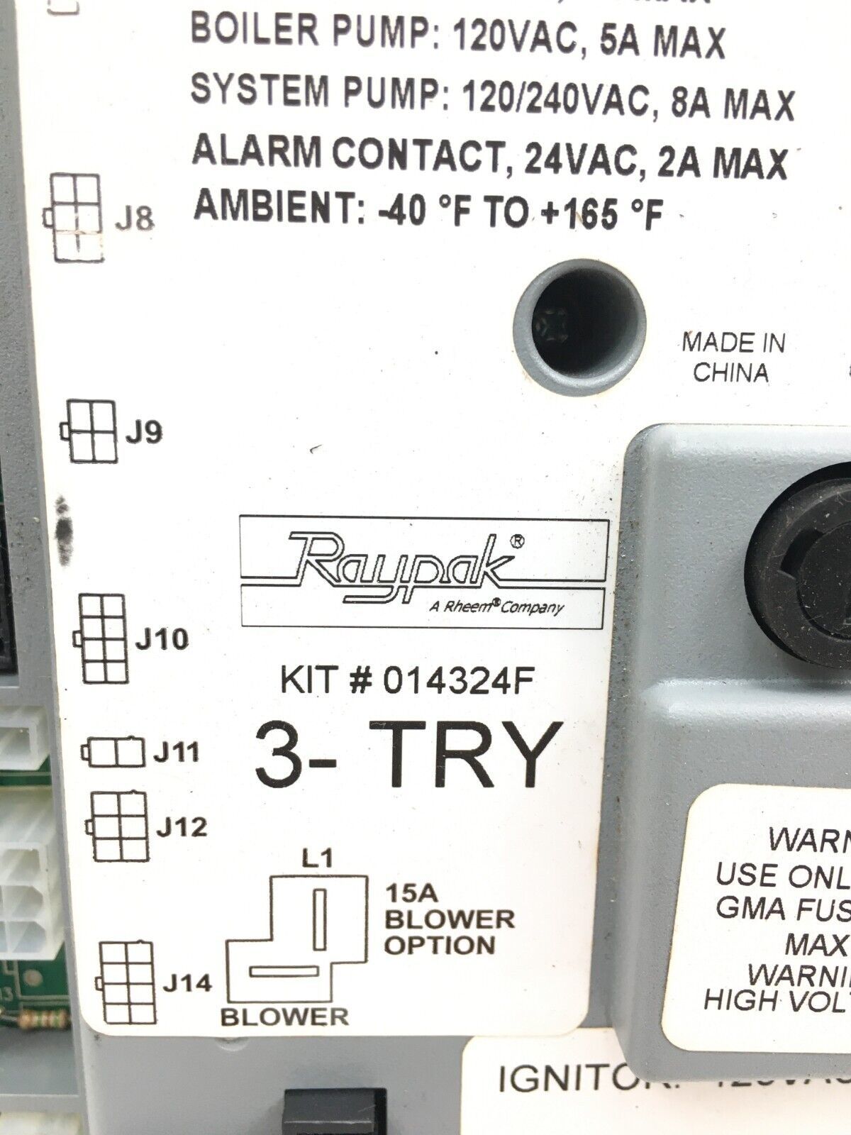 Raypak 014324F FENWAL PIM Ignition Control Module 35-975900-111 used # ...