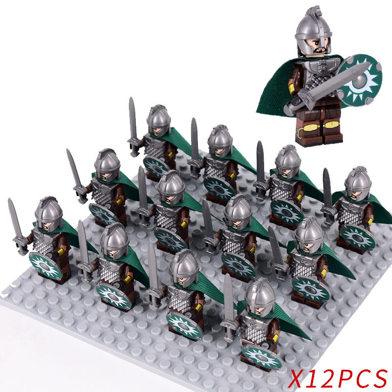 12pcs/set Rohan Royal Guards Light Sword Infantry Army Soliders ...