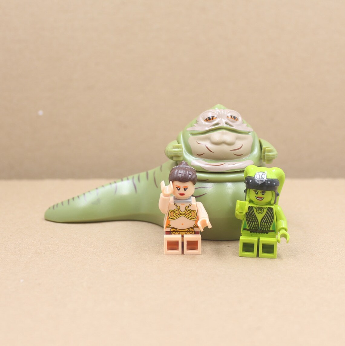 3pcs Star Wars Jabba the Hutt with Slave Girls Leia Oola Minifigures ...