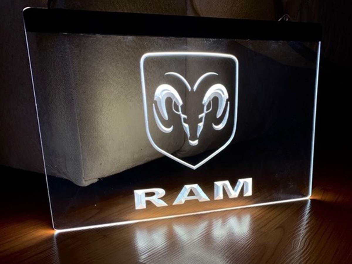 Dodge Ram Led Neon Sign Hang Signs Wall Home Decor, Room, Craft Art ...