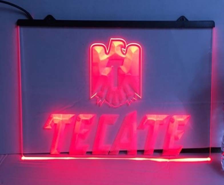 Tecate Beer Illuminated Led Neon Sign Home Decor, Bar, Pub, Lights ...